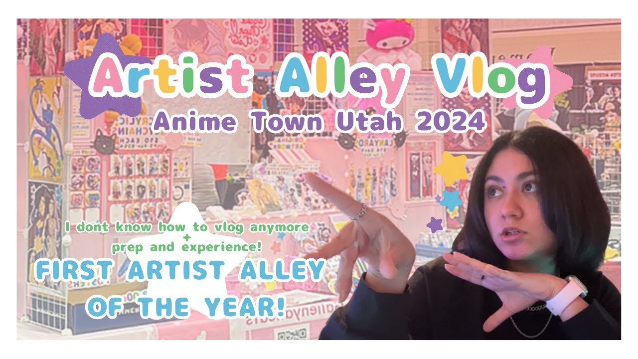 Artist Alley Vlog ♡ FIRST vending of the year! ♡ Anime Town Utah 2024 ...