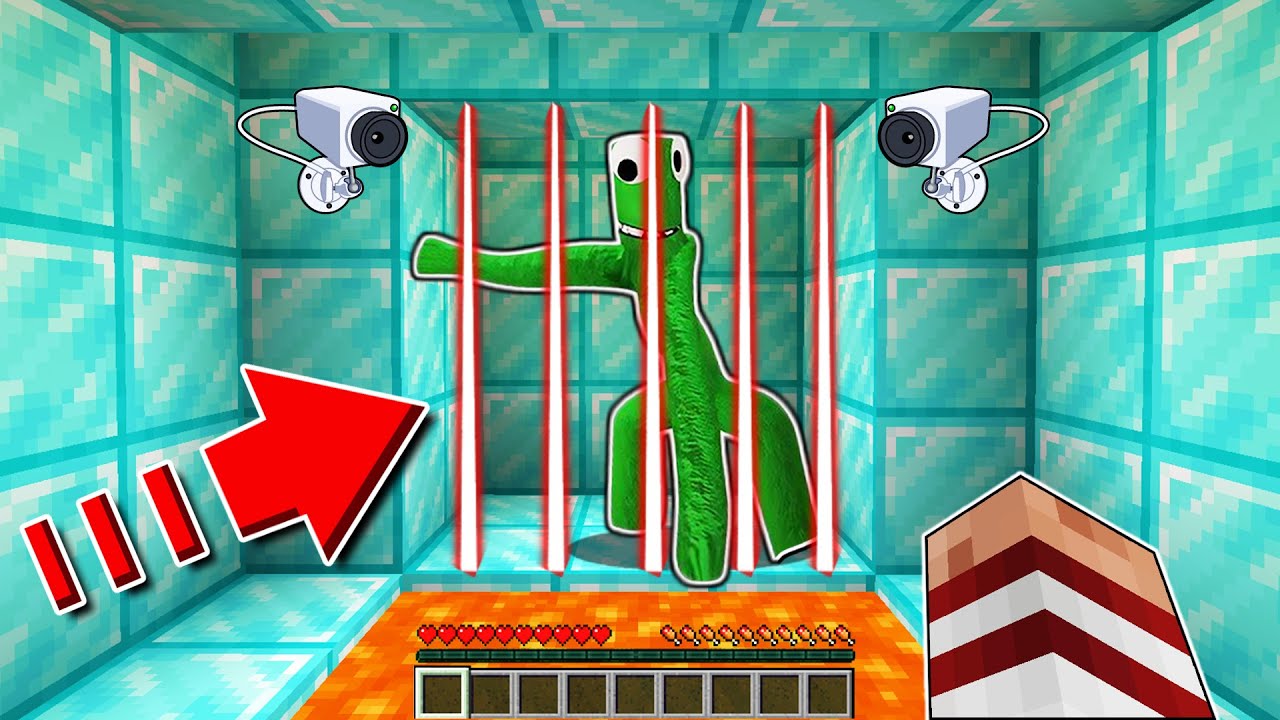 SALVO A GREEN DE RAINBOW FRIENDS EN MINECRAFT - YouTube