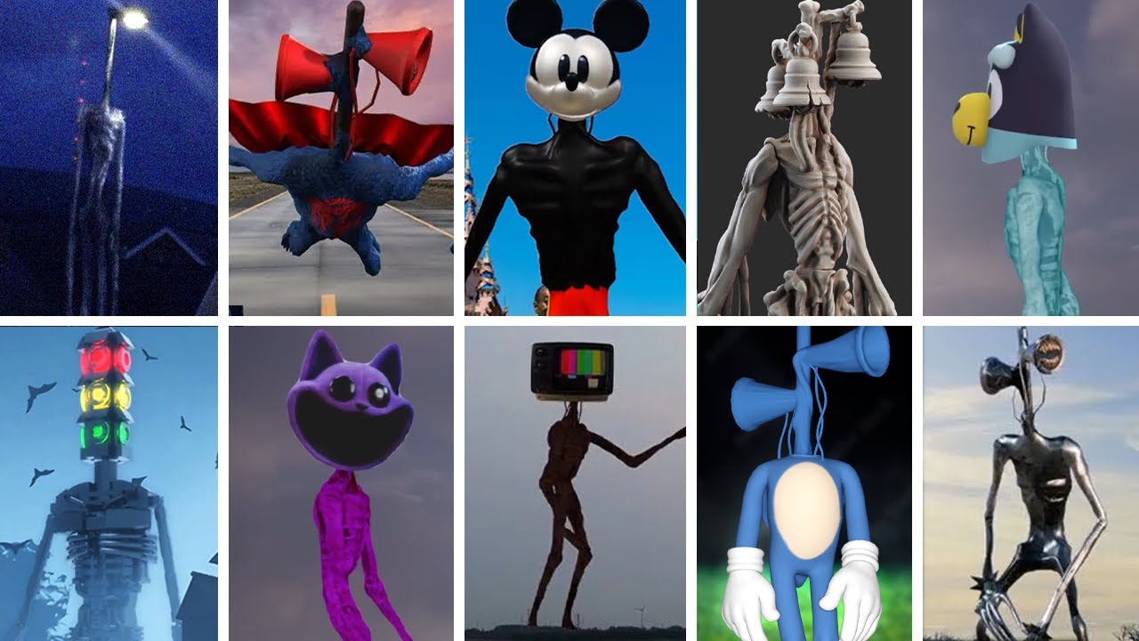 ALL Siren Head Creatures CAUGHT ON CAMERA..! - YouTube