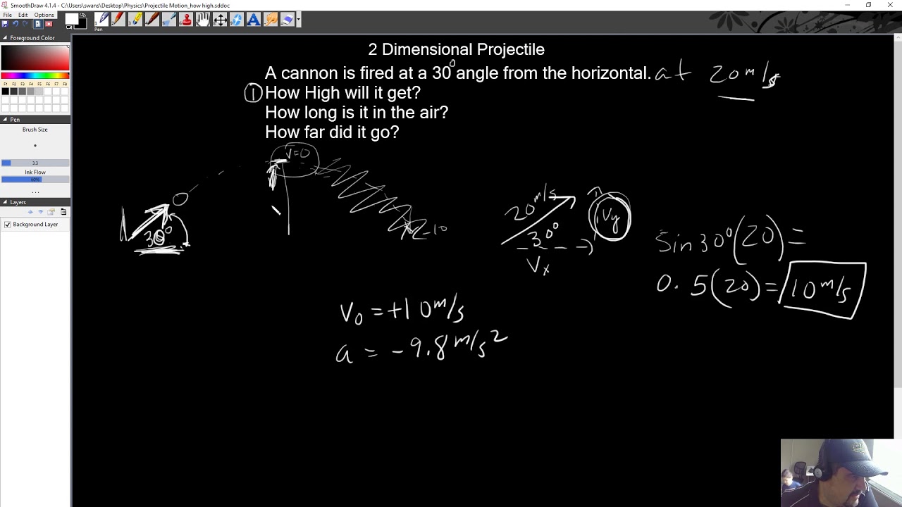 Projectile how high - YouTube