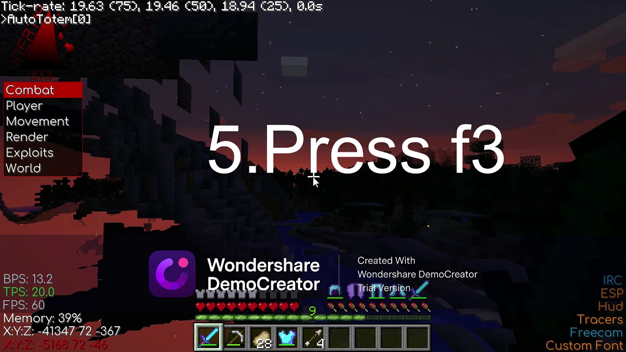 Minecraft Inertia donkey dupe tutorial - YouTube