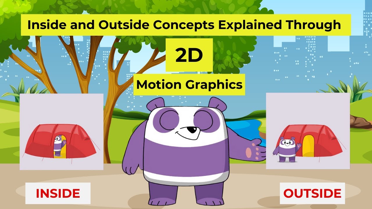 Fun 2D Animation for Kids | Inside and Outside Concepts Explained ...
