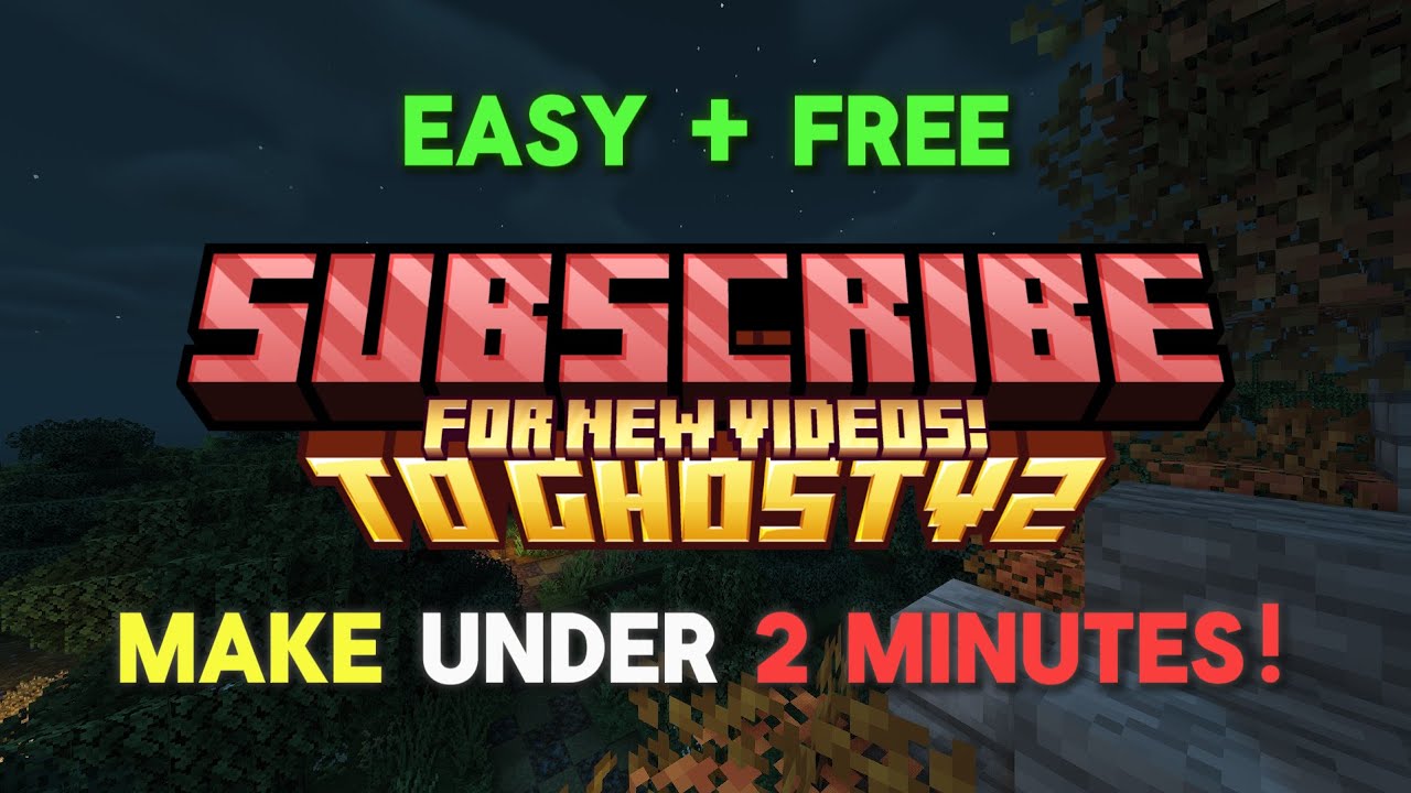 How to Make Minecraft Text | EASY + FRee (Minecraft Logo and Banners ...