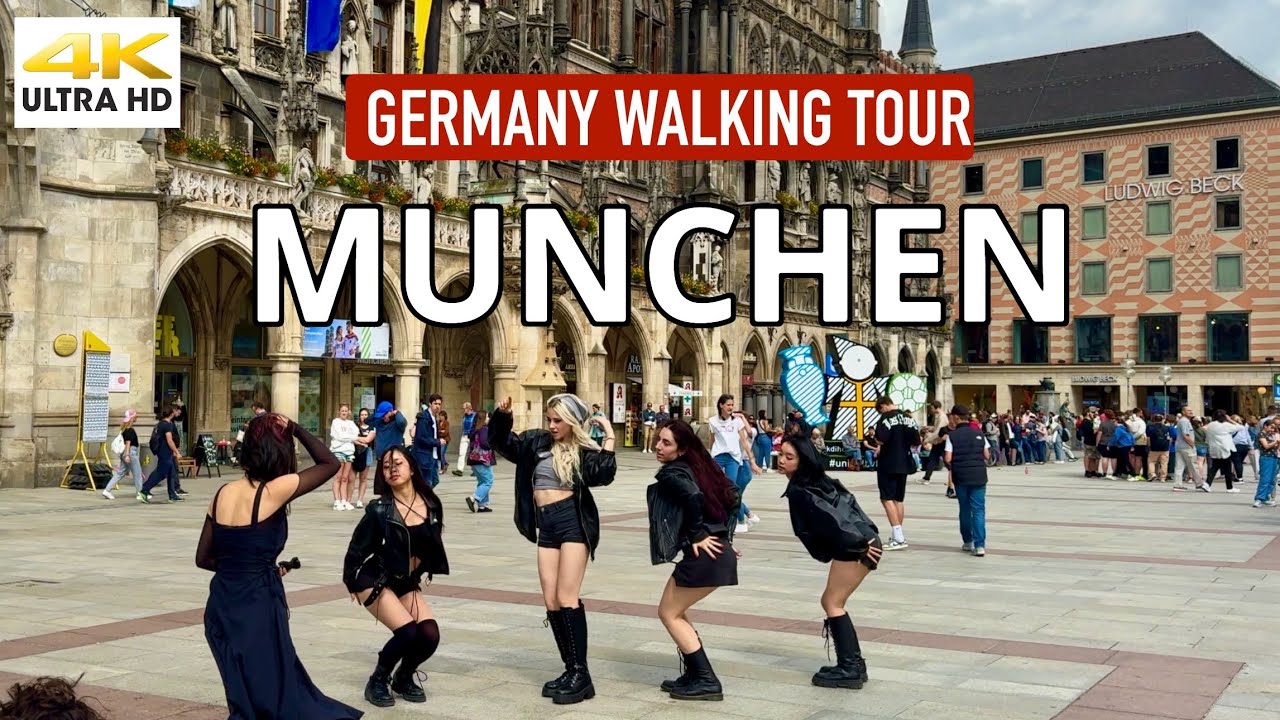 Munich walking tour 4k 2024/München evening walking tour 4k - YouTube