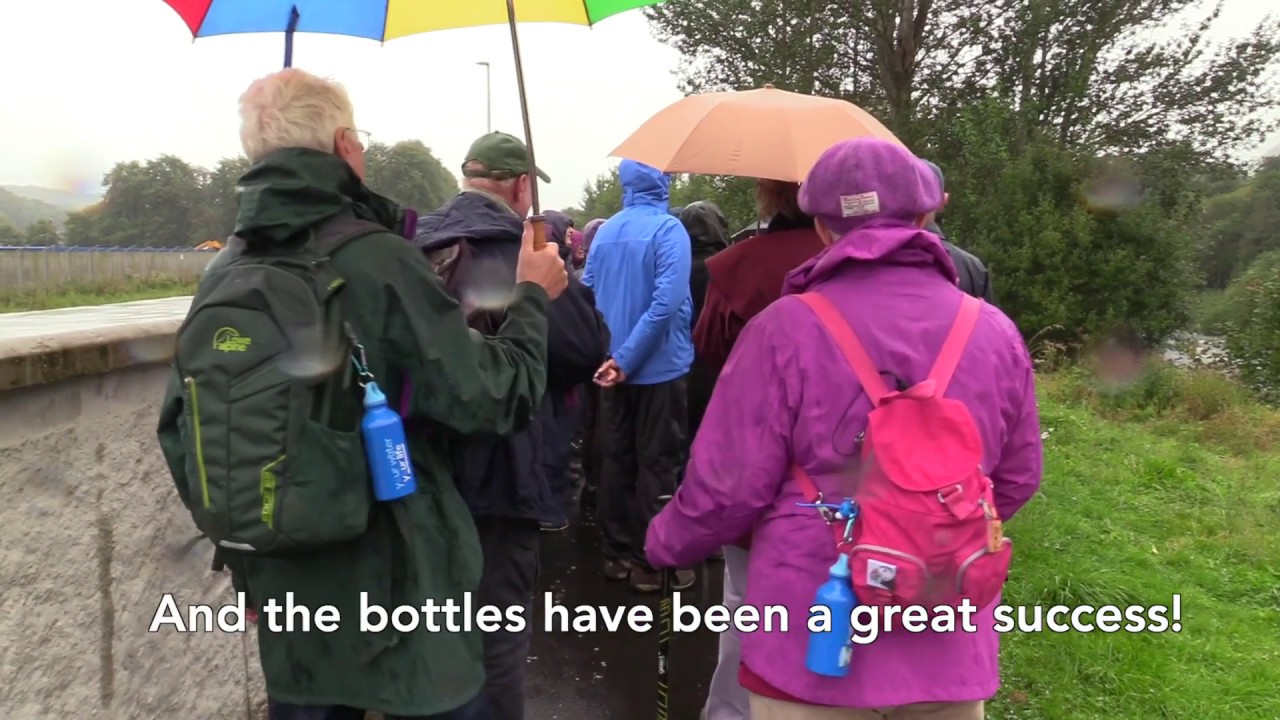 Helping Borders walkers stay hydrated - YouTube