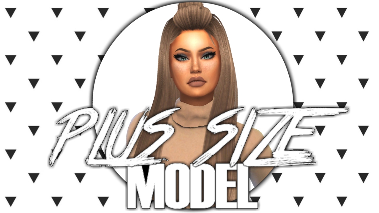 PLUS SIZE MODEL-The Sims 4 CAS (Collab w/ HiSimmer) - YouTube