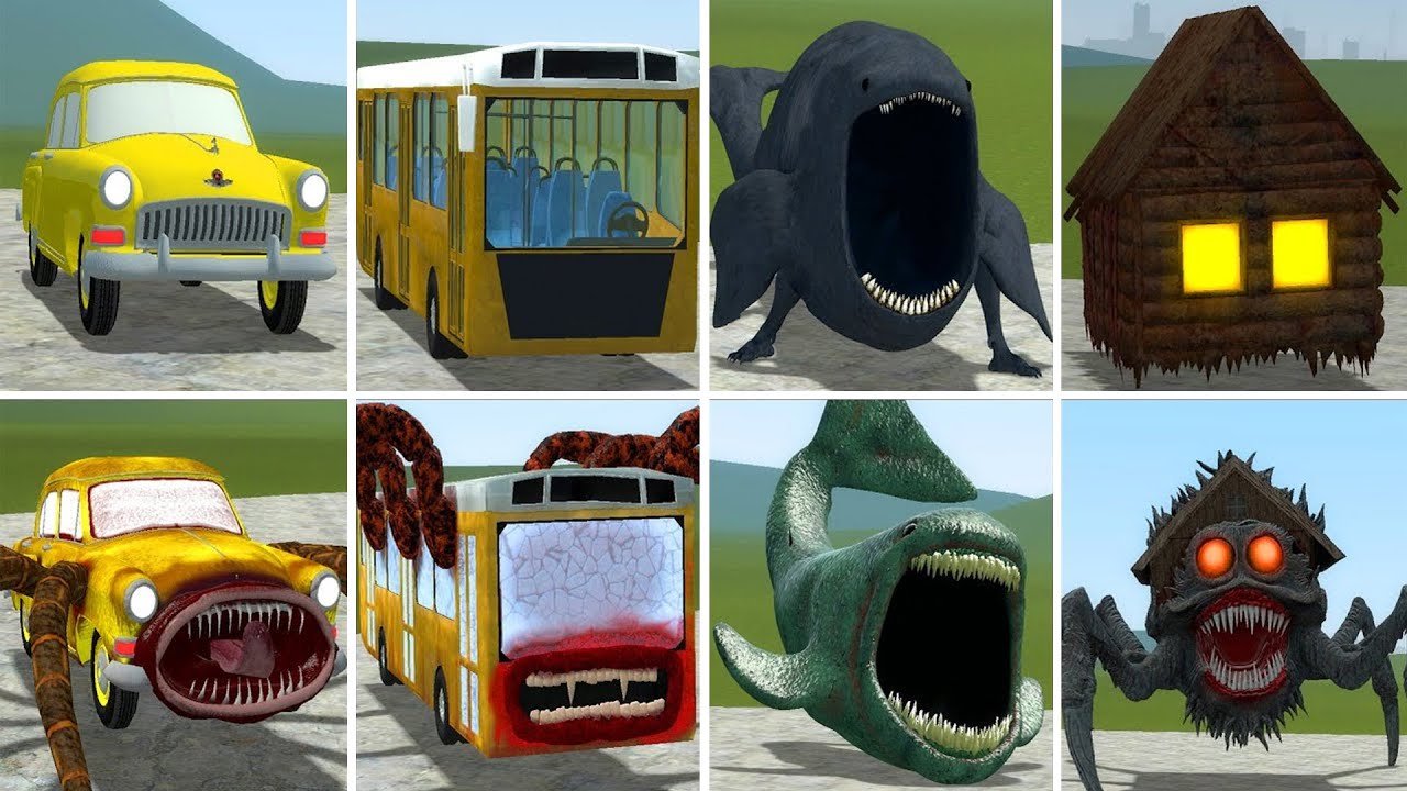 EVOLUTION OF MONSTER:CAR EATER, BUS EATER, THE BLOOP, HOUSE HEAD AND ...