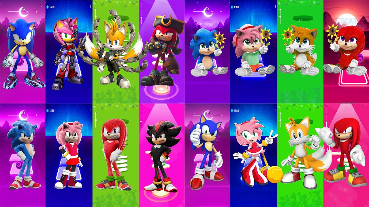 Top Sonic Prime x Baby Sonic x Sonic 3 Movie x Sonic Boom characters ...