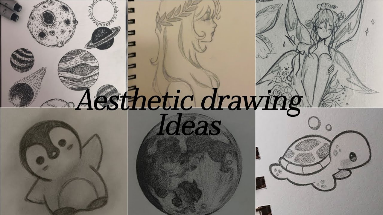 Aesthetic drawing ideas 🌟 Simple and cute aesthetic drawing ideas you ...