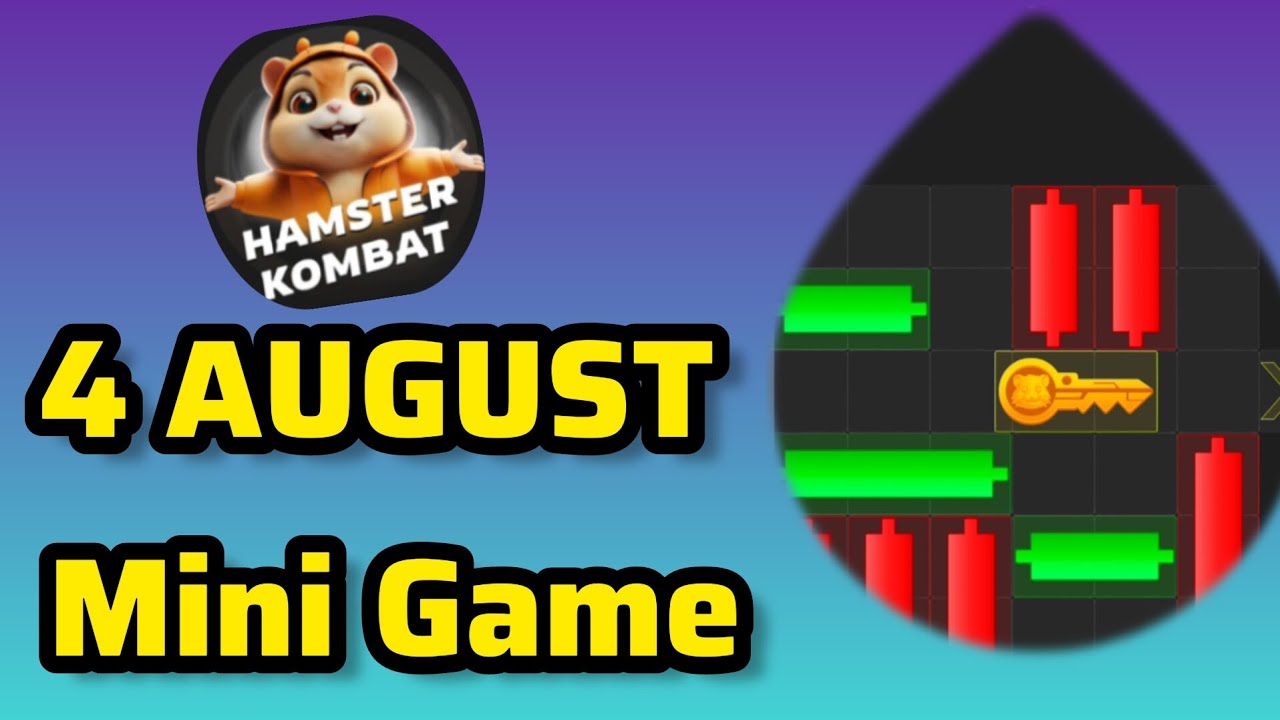 4 August Hamster Kombat Mini Game 100% SOLVED! Hamster Kombat Daily ...