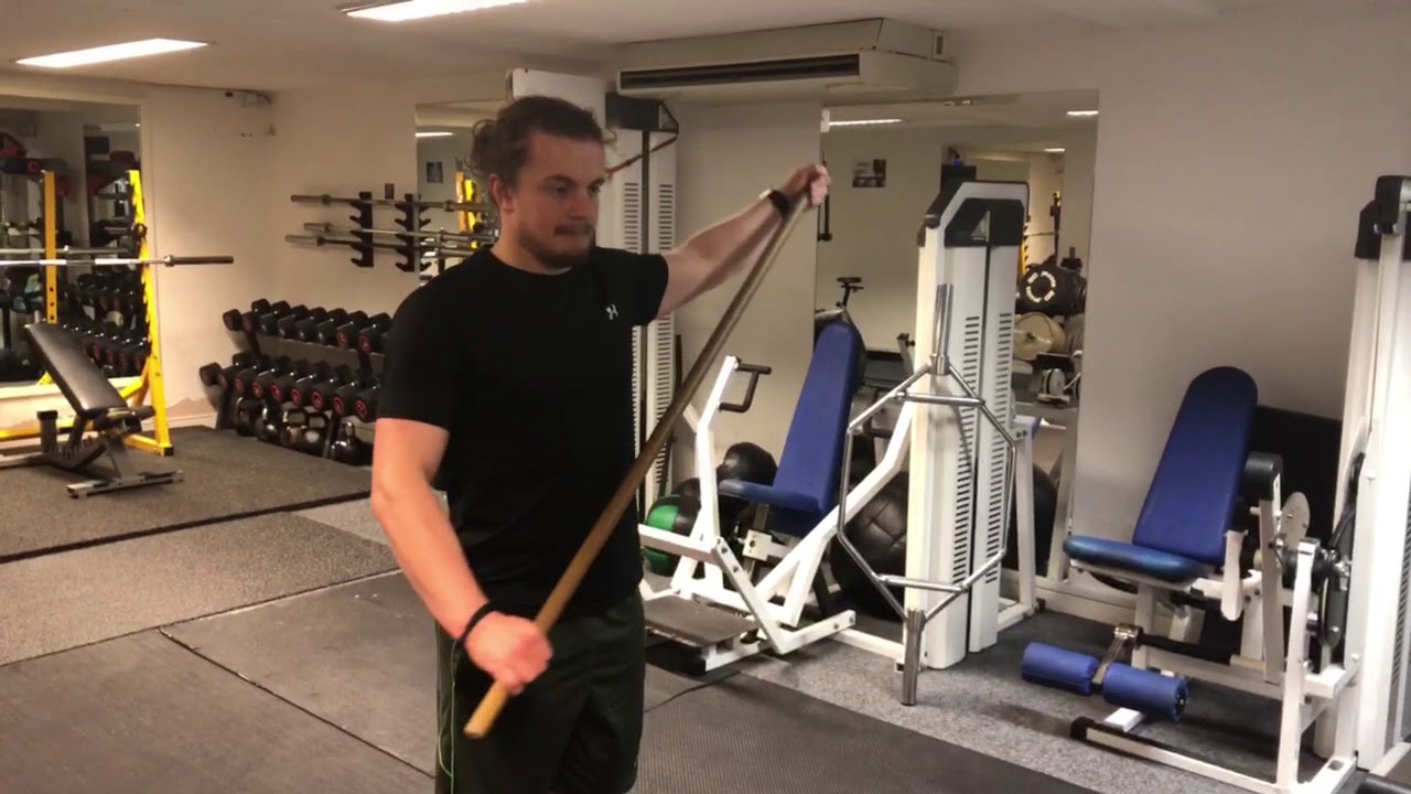 Shoulder Rehabilitation | Pole Assisted Pec Stretch | Accelerate ...