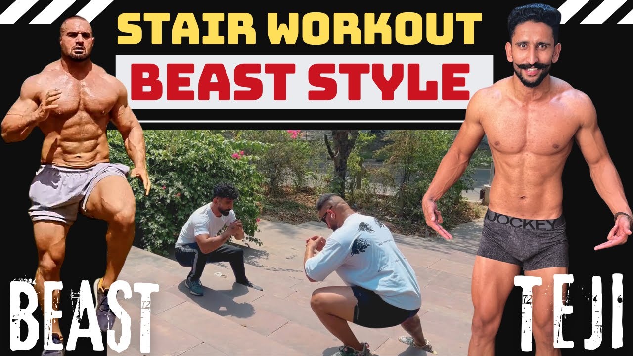 How to do Workout on Stairs with Body Weight | Session with ...