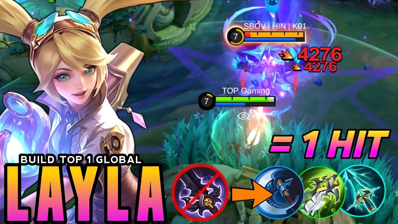 BEST 1 HIT BUILD FOR LAYLA 2024!!😱💥💀 BUILD TOP GLOBAL LAYLA 2024!!! - Mlbb - YouTube