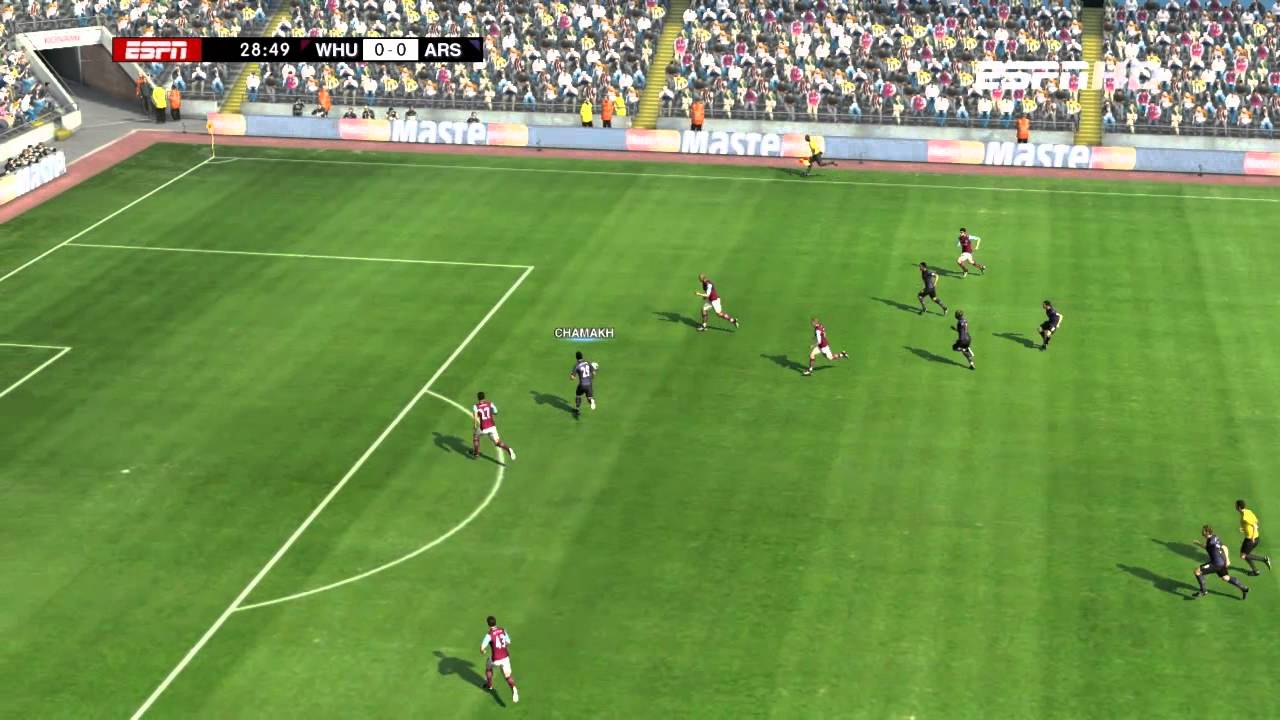 PES 2013+jenkey1002 Gameplay + Matt10 Edits Arsenal-Chelsea/West Ham ...
