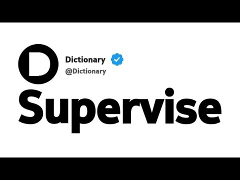 Supervise Synonyms | Similar Words - YouTube
