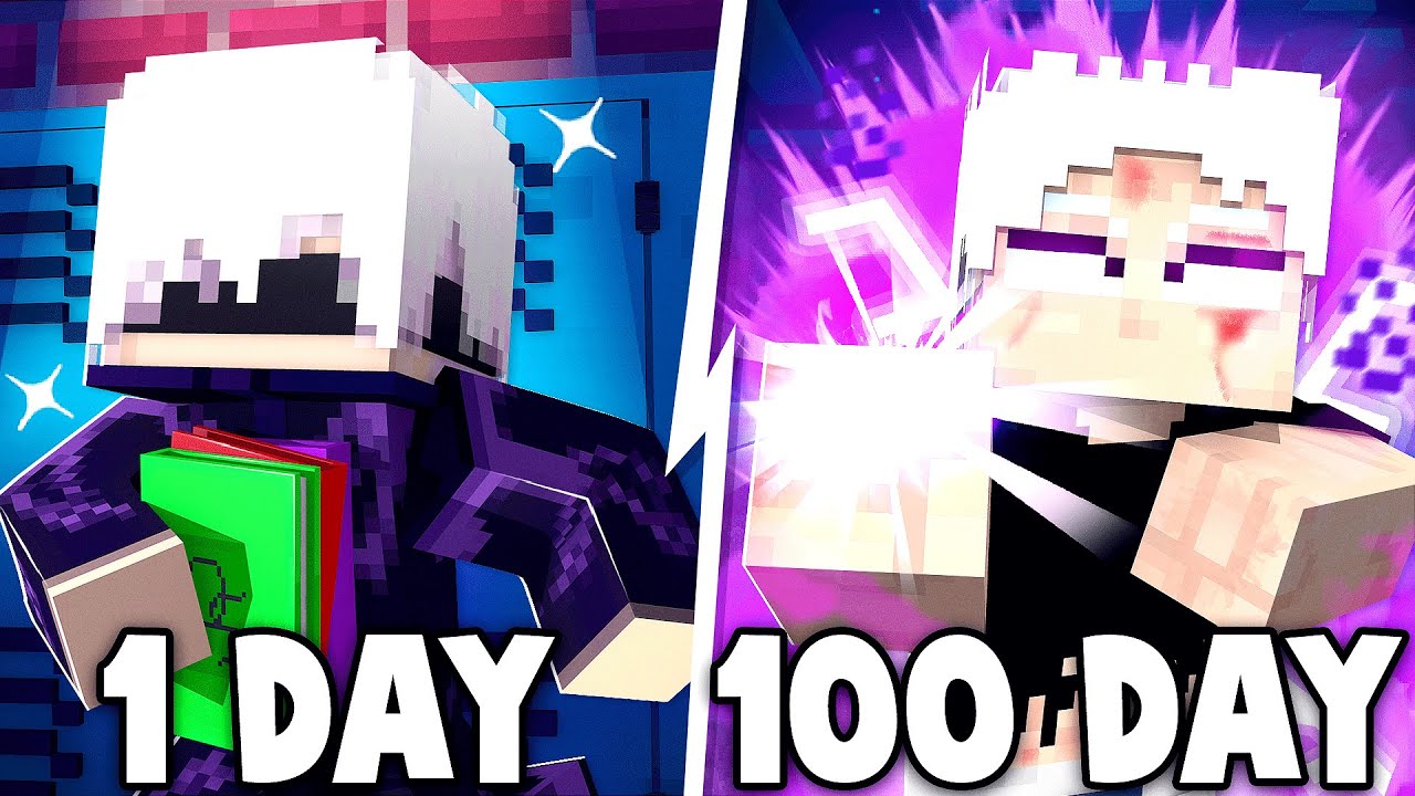 I Spent 100 Day In Jujutsu Kaisen Minecraft As Gojo... - YouTube