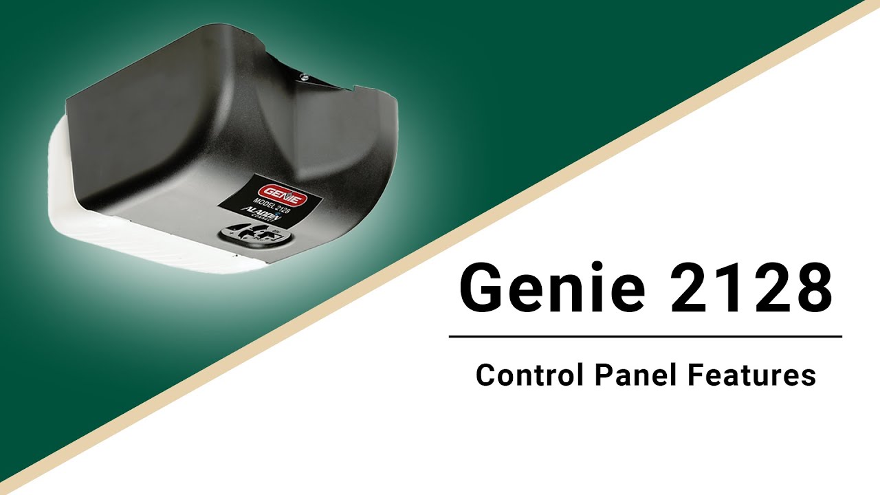 How to Lock Your Genie 2128 Garage Door Opener - YouTube