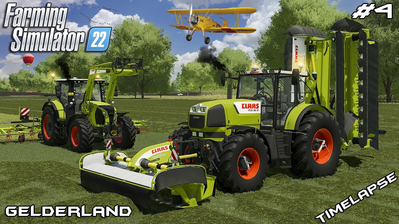 Mowing, teddering & windrowing with CLAAS | Animals on Gelderland ...