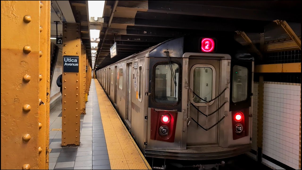 NYC Subway: Gun Hill Road bound (2) Train Starting at Utica Avenue ...