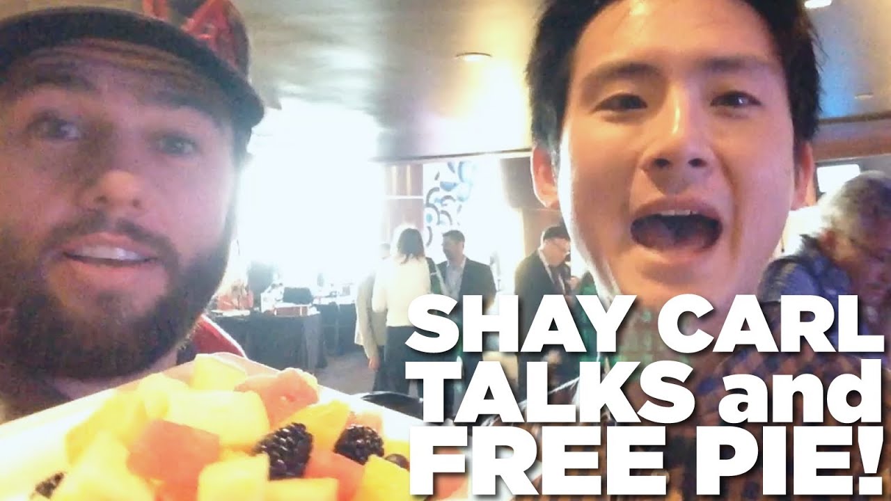 Shay Carl Talks & FREE PIE! - YouTube