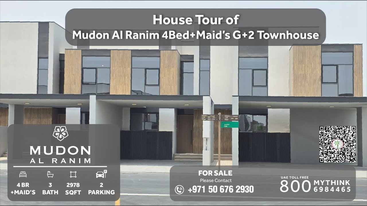 🏡 Mudon Al Ranim Home Tour | 4 Bed + Maid’s G+2 Townhouse | Dubai ...