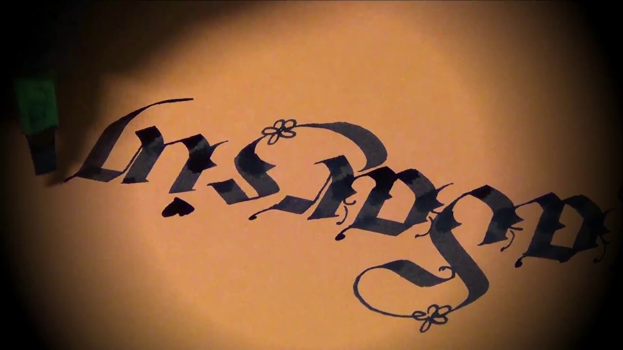 Calligraphy writing | Unique calligraphy | Floral calligraphy ...