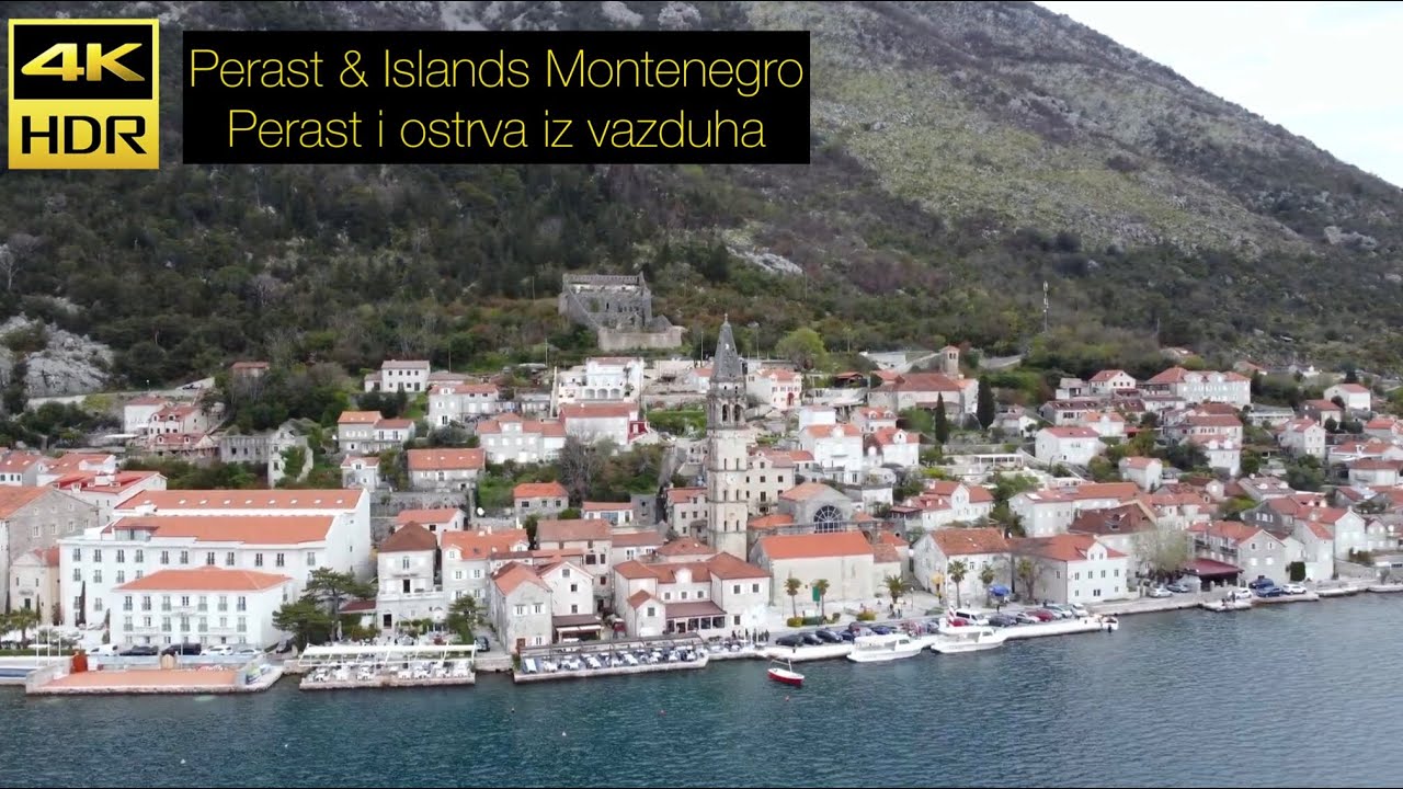 Perast & Islands [Aerial View] Montenegro Crna Gora April 2023 - Perast ...