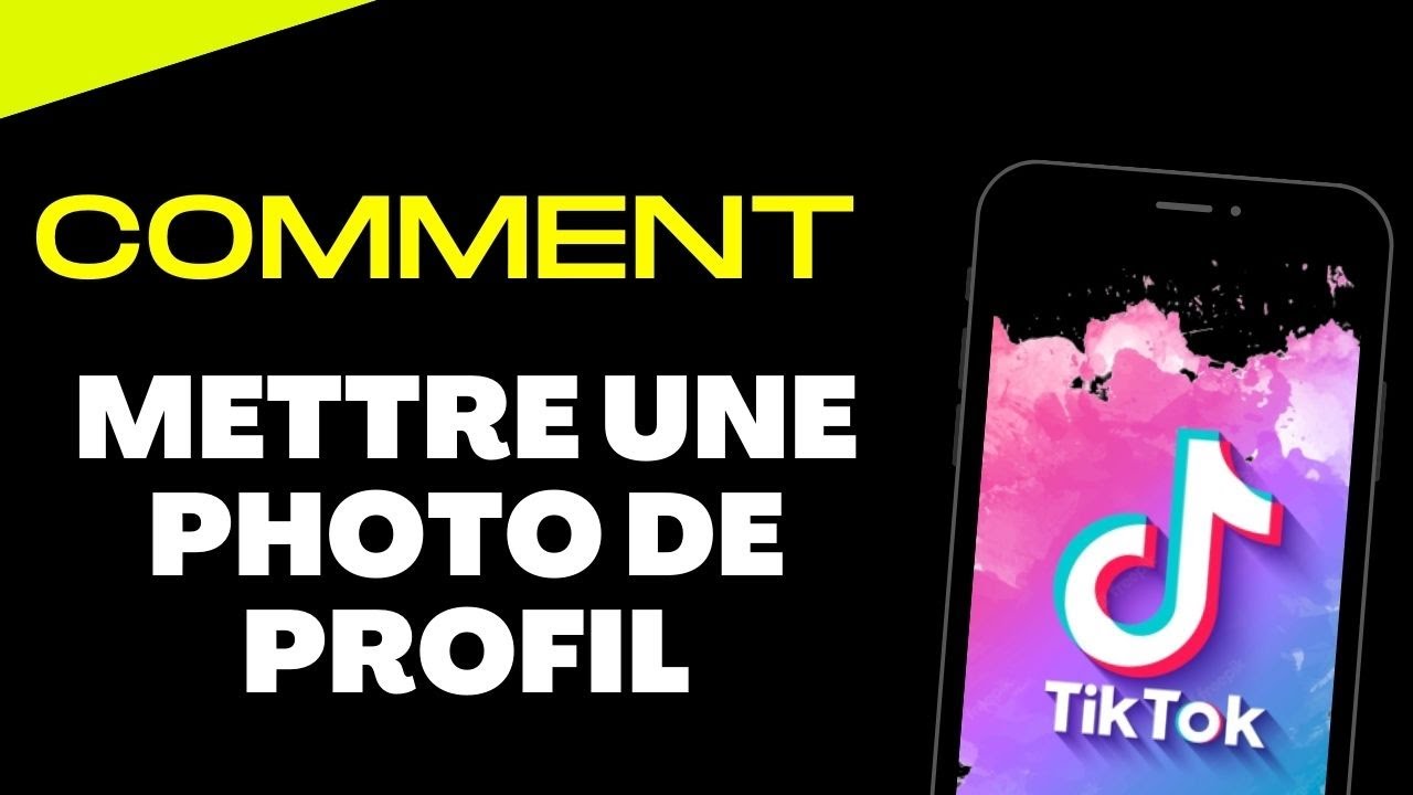 Comment mettre une photo de profil sur Tik Tok - YouTube