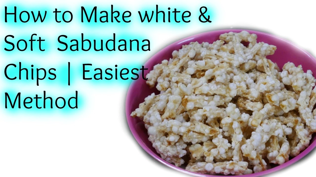 How to Make Sabudana potato Chips| White & Soft | Easiest Method 😋 ...