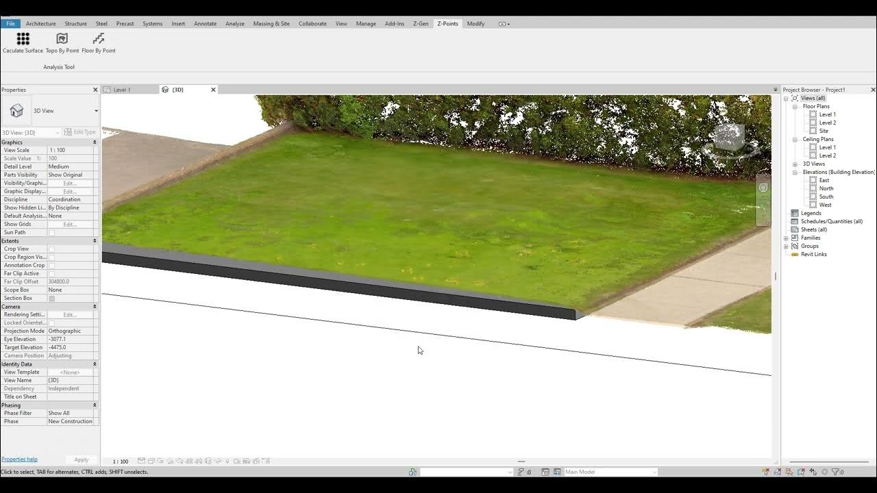 Tool creating topography from the Point Cloud - YouTube