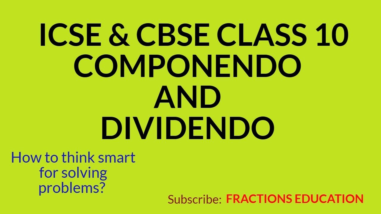 Componendo and Dividendo ICSE Mathematics class 10 Ratio and Proportion ...