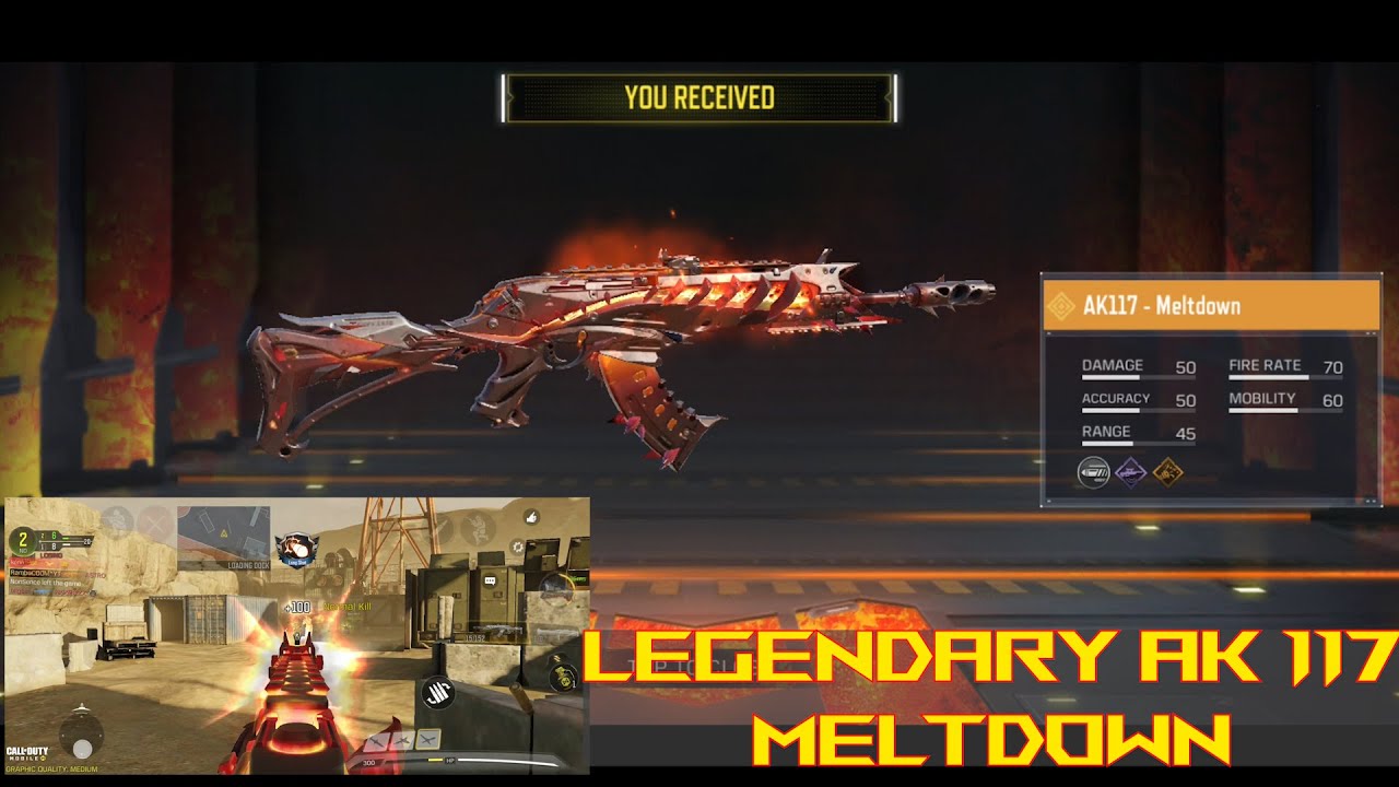 *NEW* LEGENDARY AK 117 MELTDOWN|EXPLODE EFFECT| SERAPH "SICARIA" +GAME ...