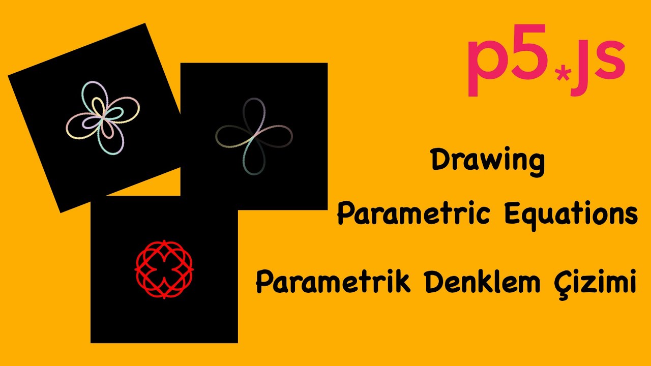 P5js Coding Tutorial Drawing Parametric Equations Parametrik Denklem Çizimi P5js Youtube 8509