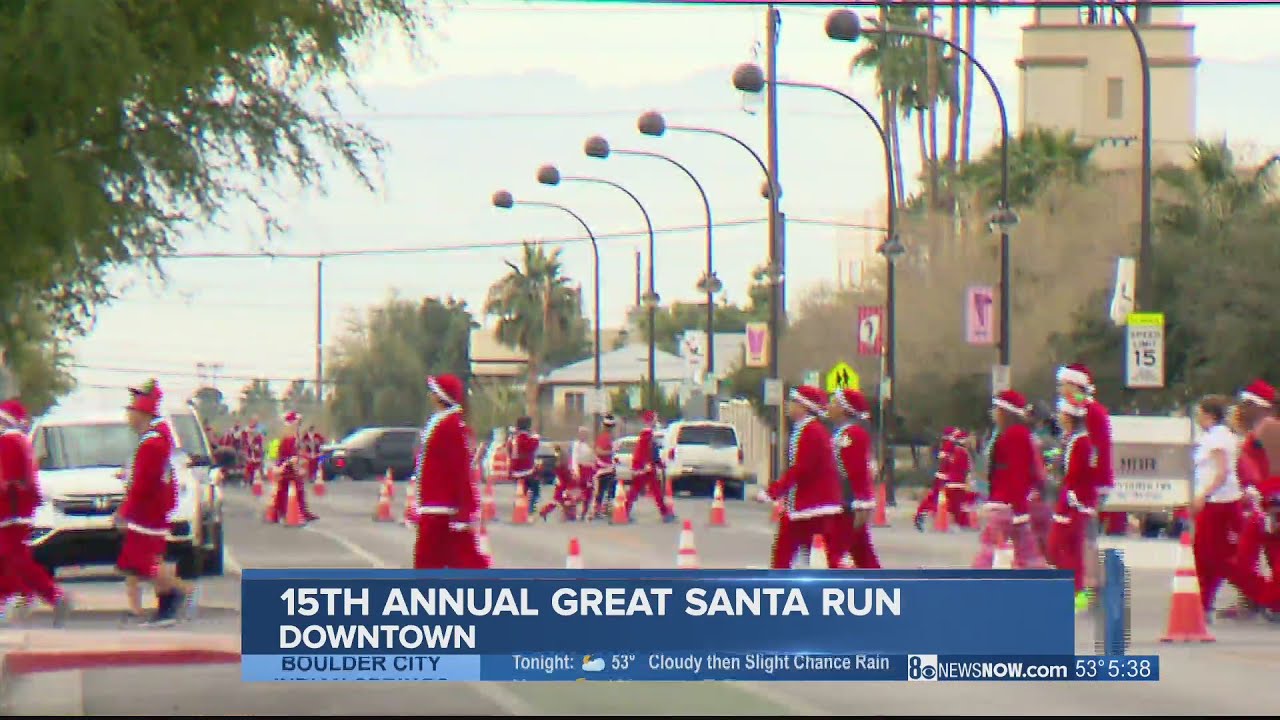 15th annual Great Santa Run - YouTube