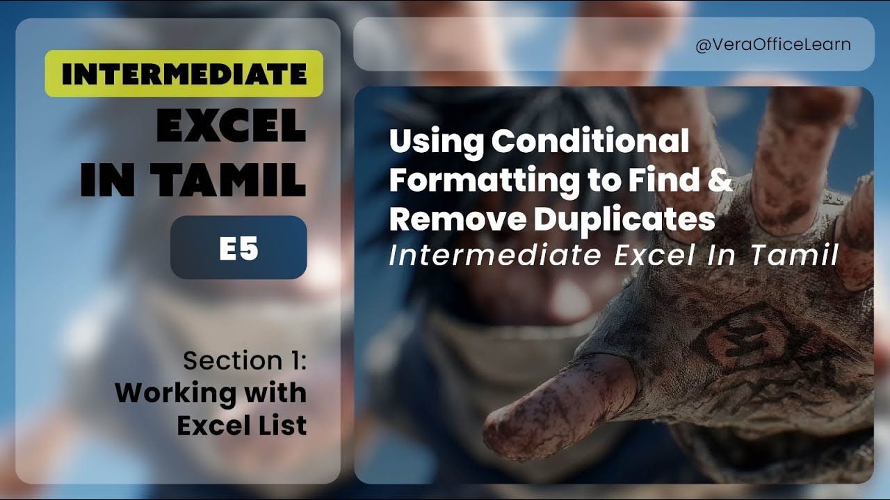 E5: Using Conditional Formatting to Find & Remove Duplicates | Excel In ...