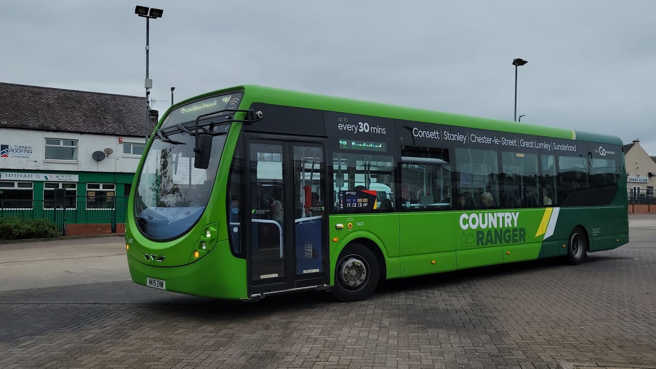 Country Ranger 78 to Sunderland - Go North East 5407 - NK15 ENW - YouTube