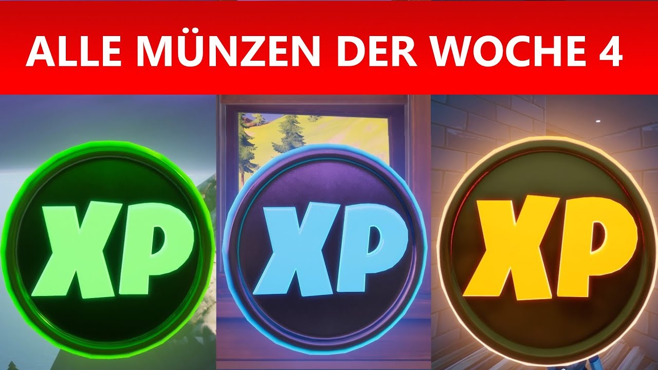 Alle XP/EP Coins der Woche 4! Alle Grünen, Blauen, Lila und Goldenen XP ...