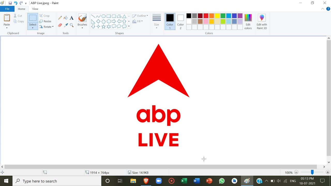 How to draw ABP Live News logo | Indian Hindi LIVE news channel Logo ...
