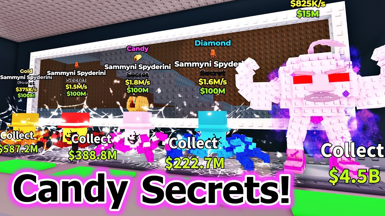 I got a base full of Sammyni Spyderini! Secrets! Roblox Steal a ...