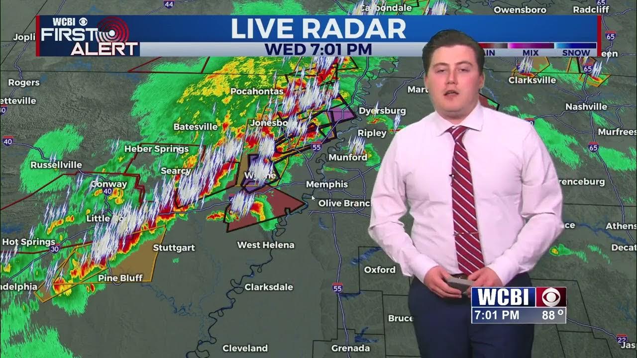 Charlie Goldstein Severe Weather Cut In 4/2/25 WCBI 7pm - YouTube