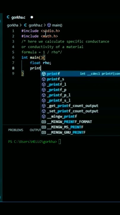 | specific🔥conductance |🥳electrical quantities |😎c program🤡| #coding #programming #hacking # ...