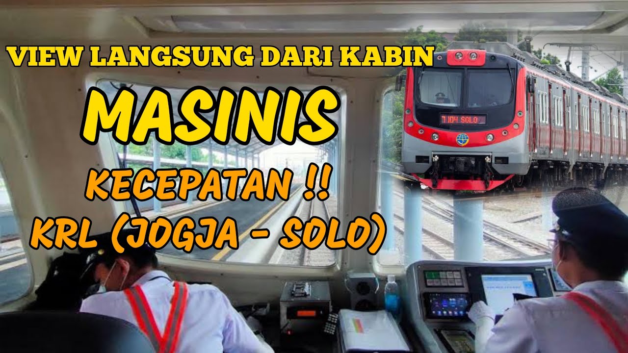 Langsung Dari Kabin Masinis || Kecepatan KRL KFW 900 ‼️ - YouTube