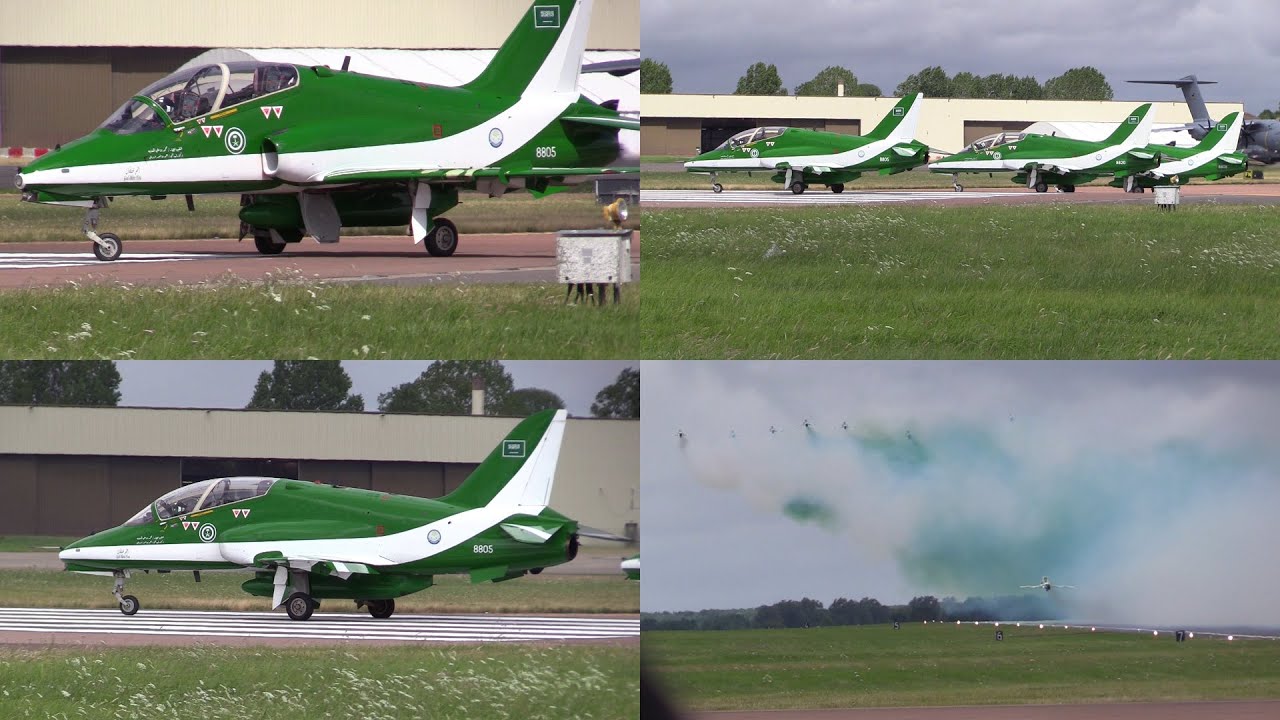 24/07/22 RIAT 2024 | Royal Saudi Air Force Saudi Hawks Departure from ...