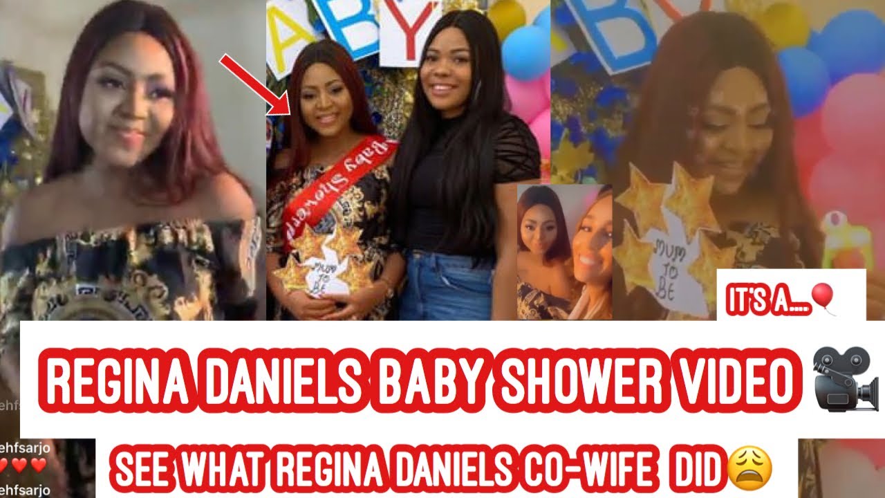 Regina Daniels Baby shower Video See what Regina Daniels Co_Wife Did ...