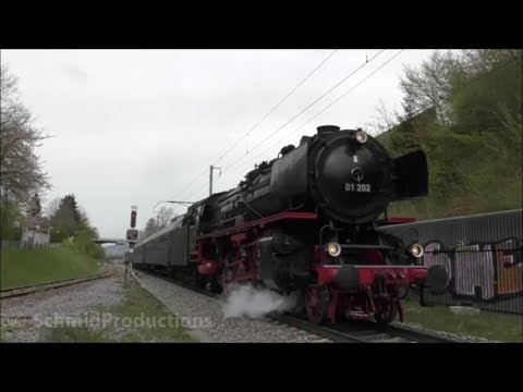 German Steam locomotive Br 01 202 at Kloten-Balsberg Switzerland ...