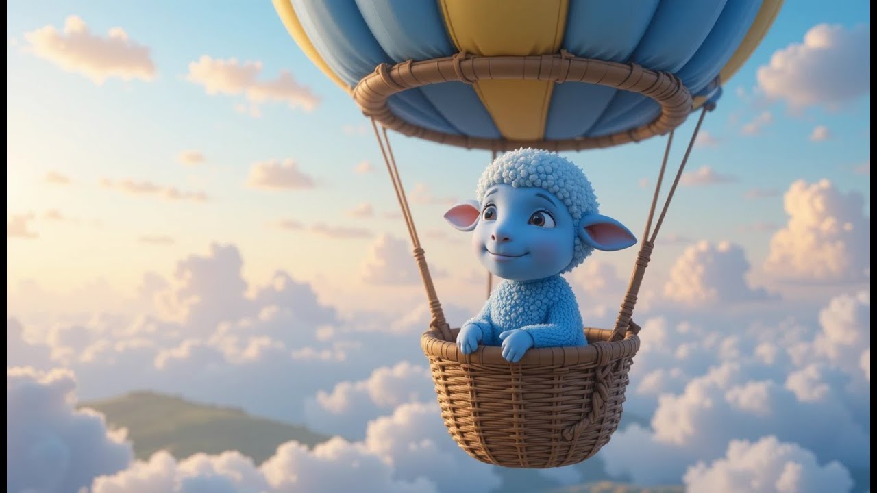 Baa Baa Blue Sheep’s Balloon Ride | Fun Sheep Song for Kids | Sky ...