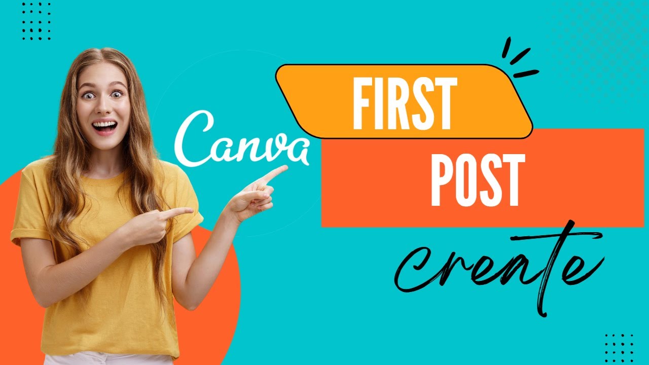 Canva tutorial | How to create your 1st post in Canva. - YouTube