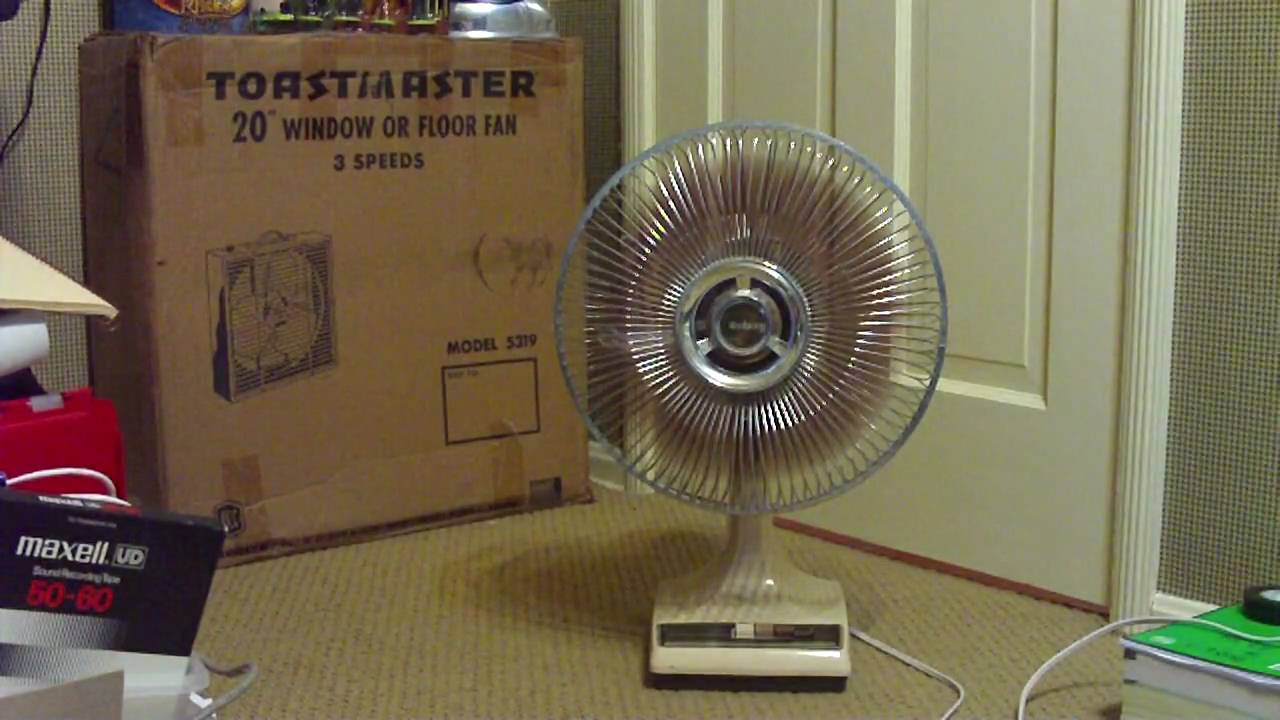 Mid 1980's Galaxy table fan - YouTube