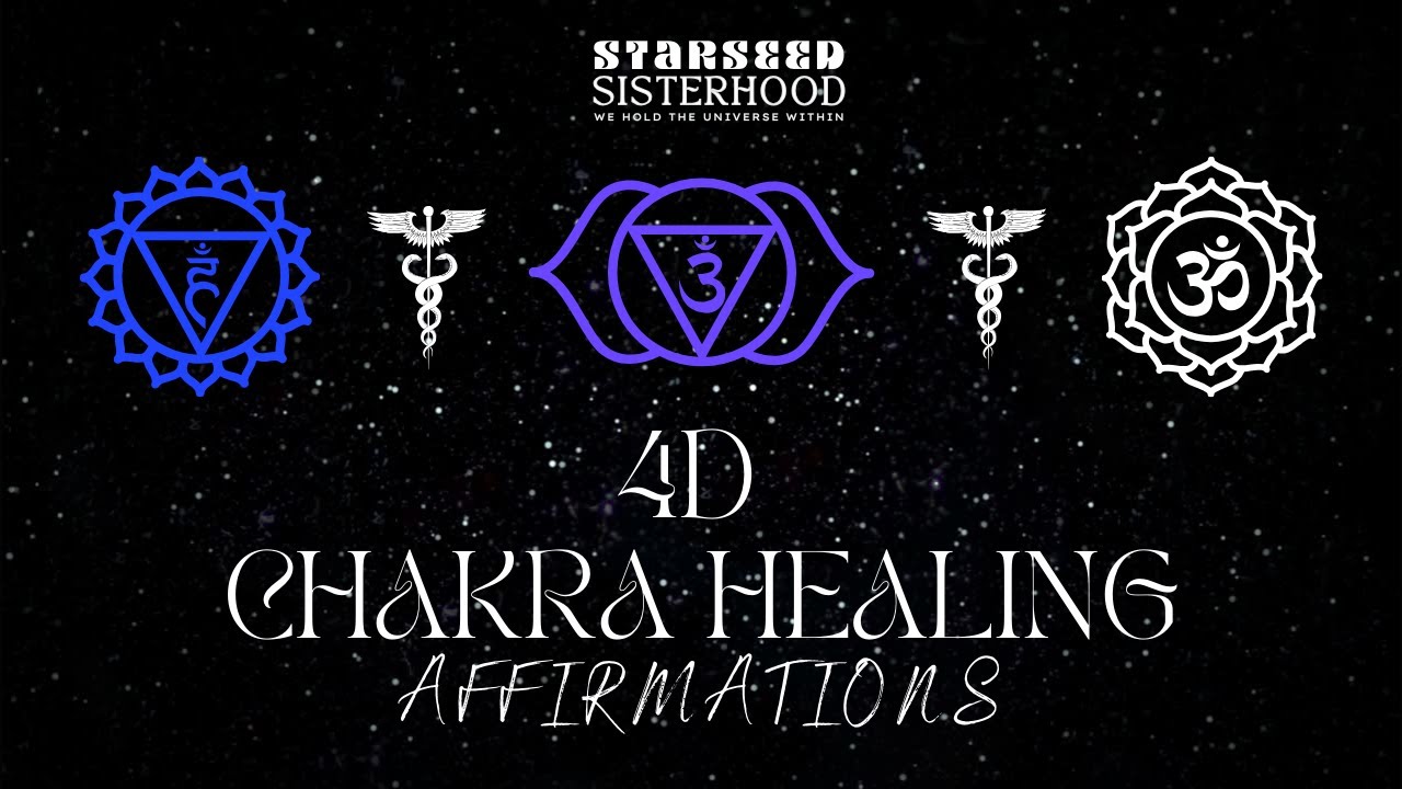 HIGHER CHAKRA Affirmations - Throat, Third Eye & Crown Healing 1hr 30mins - YouTube Music