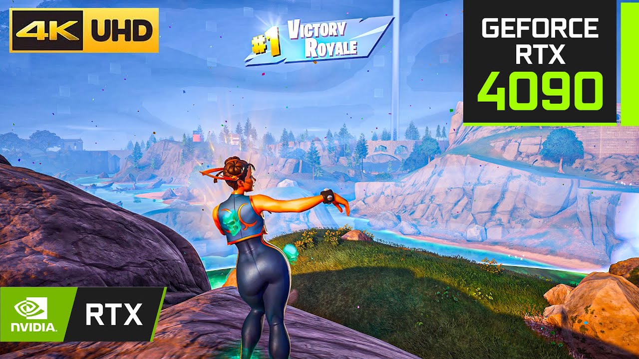 Fortnite : RTX 4090 + 7800X3D ( 4K Ultra Settings RTX ON ) - YouTube